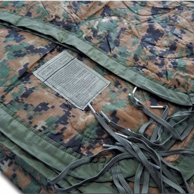 Authentic Military Woobie / Poncho Liner in MARPAT Marine Camouflage P ...